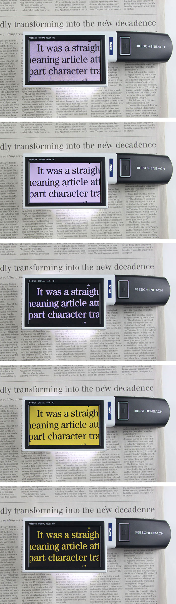 Eschenbach 宜視寶 4x-12x 4.3吋觸碰螢幕手持型可攜式擴視機 16511 電子式放大鏡 壯年熟齡學習工具 - PChome ...